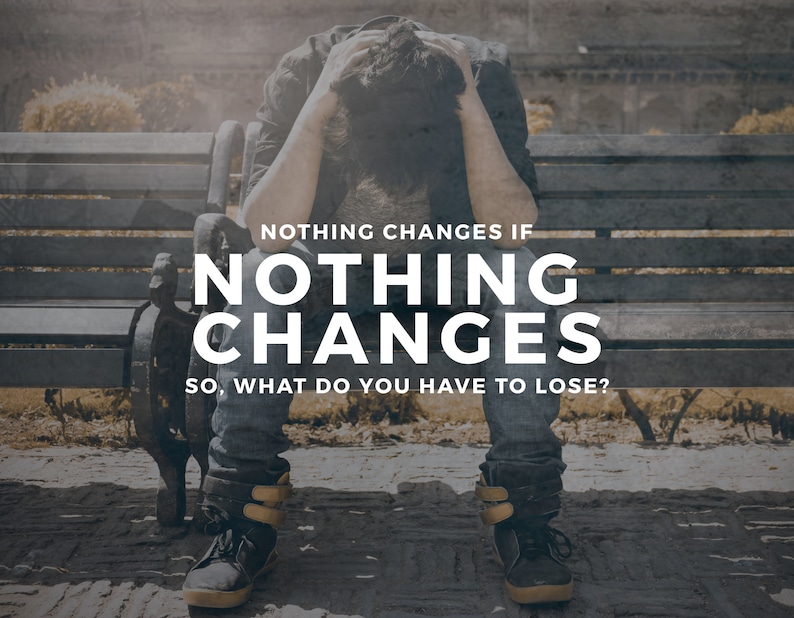 Nothing Changes If Nothing Changes - Rise Above - Motivational ...