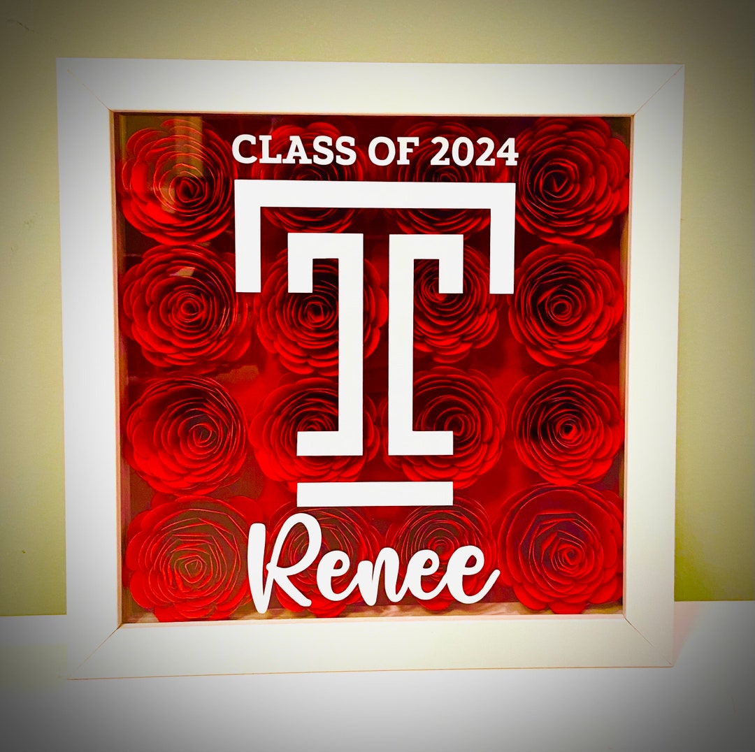 Paper Flower Shadow Box ~ Customize for Any Occasion! College ...