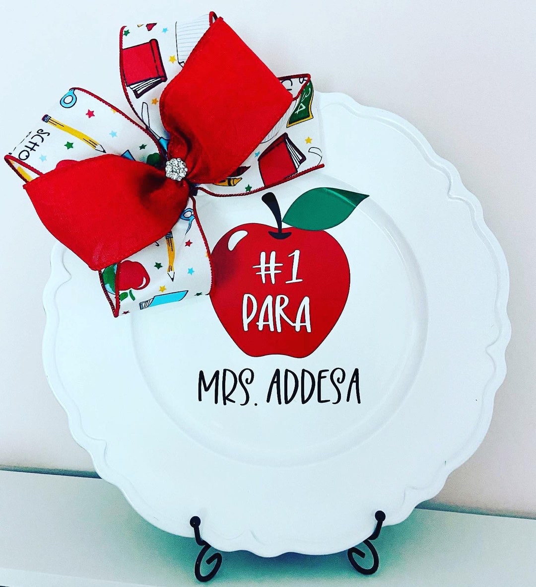 Plate Decor for School Classroom / Custom Teacher or Para Gift ...