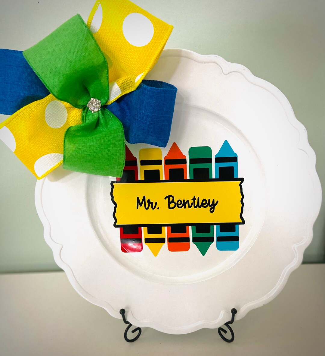 Crayons With Teacher Name Plate Decor for School Classroom / Custom ...
