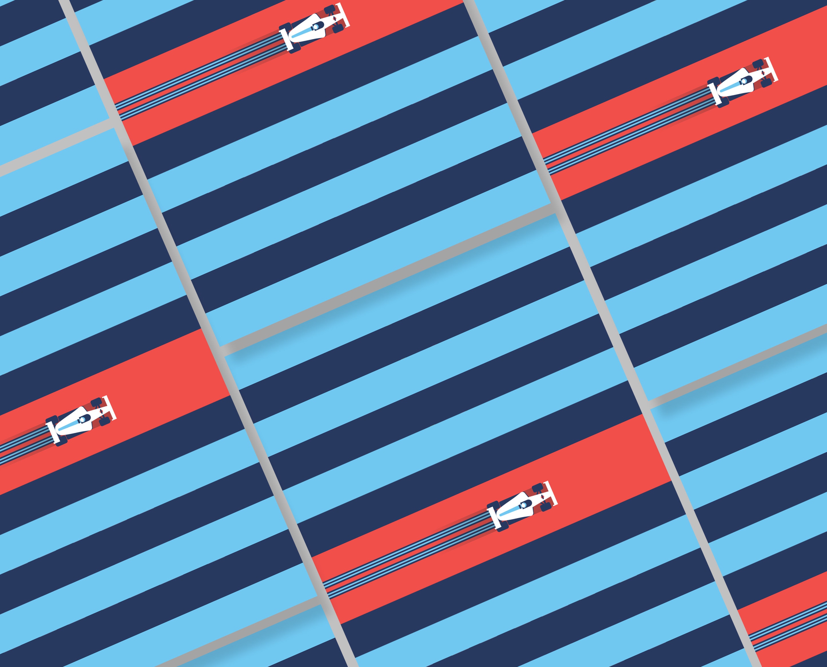 F1 Martini Racing Colours Poster, Wall Art, Printable and Available for ...