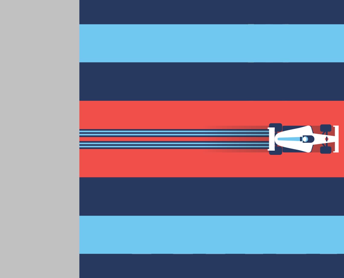 F1 Martini Racing Colours Poster, Wall Art, Printable and Available for ...