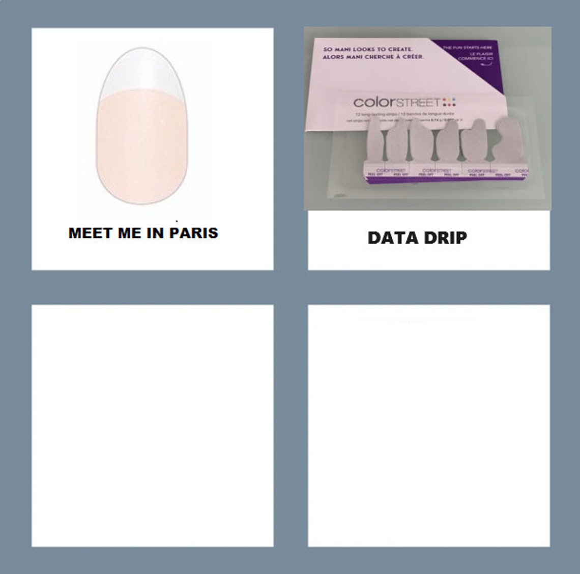 Color Street RETIRED French Nail Strips 100% Real Nail Polish Made in ...