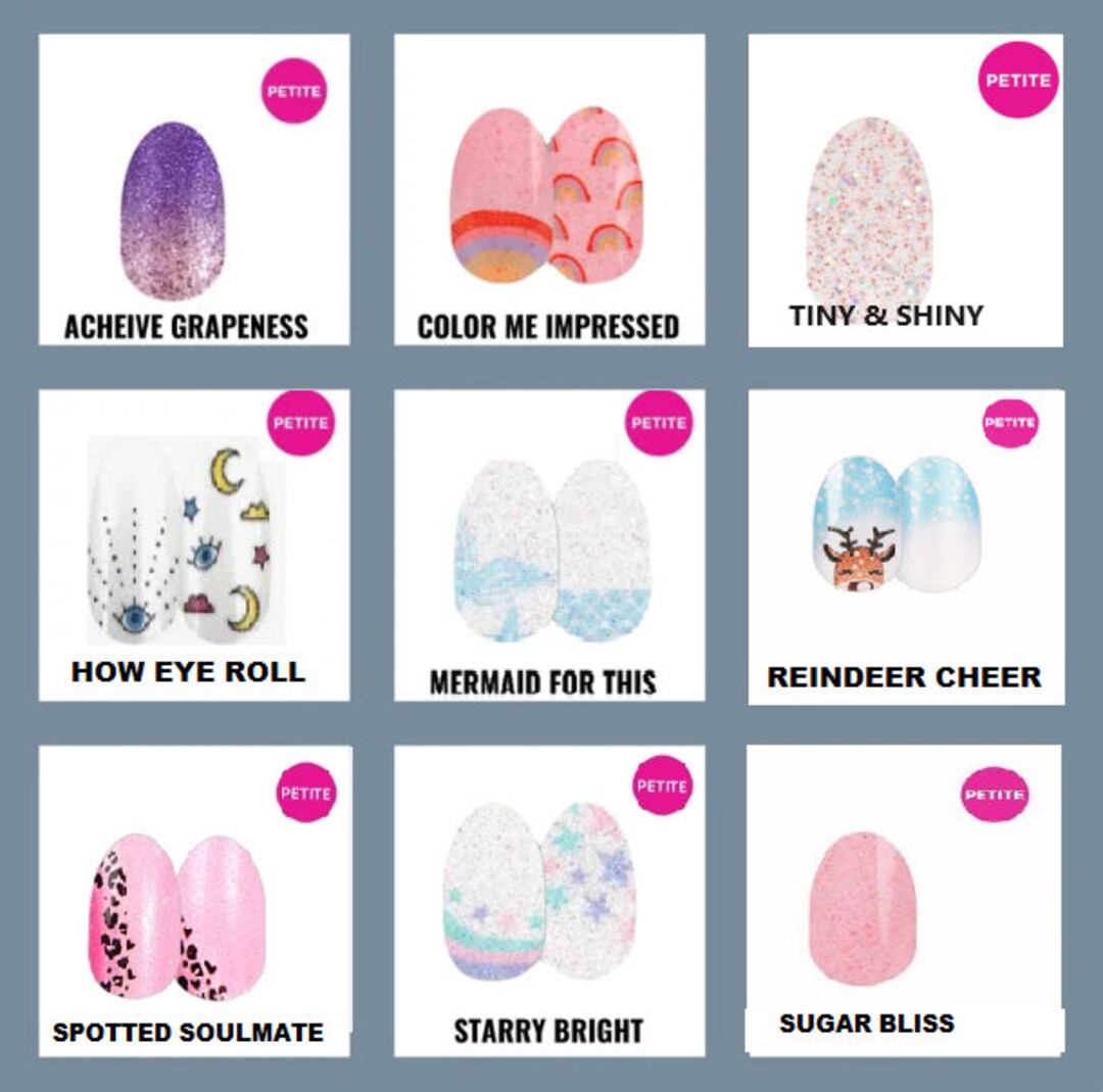 Color Street RETIRED Petite & Pedicure Nail Strips 100% Real Nail ...