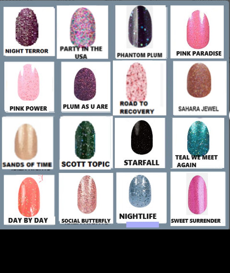 Color Street Glitters * 100% Real Nail Polish * Made in the USA * Tons ...