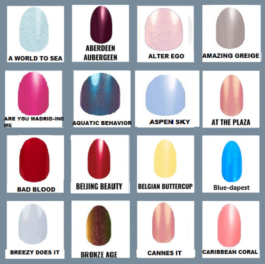 Color Street RETIRED Nail Strips Various 100% Real Nail Polish Made in ...