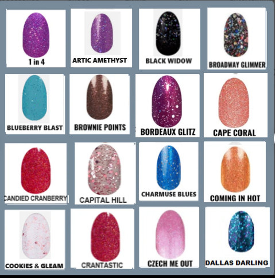 Color Street Glitters 100% Real Nail Polish Made in the USA Tons of ...