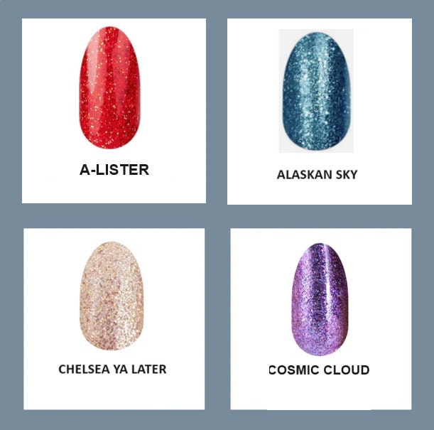 Color Street RETIRED GLITTER Nail Strips 100% Real Nail Polish Made in ...