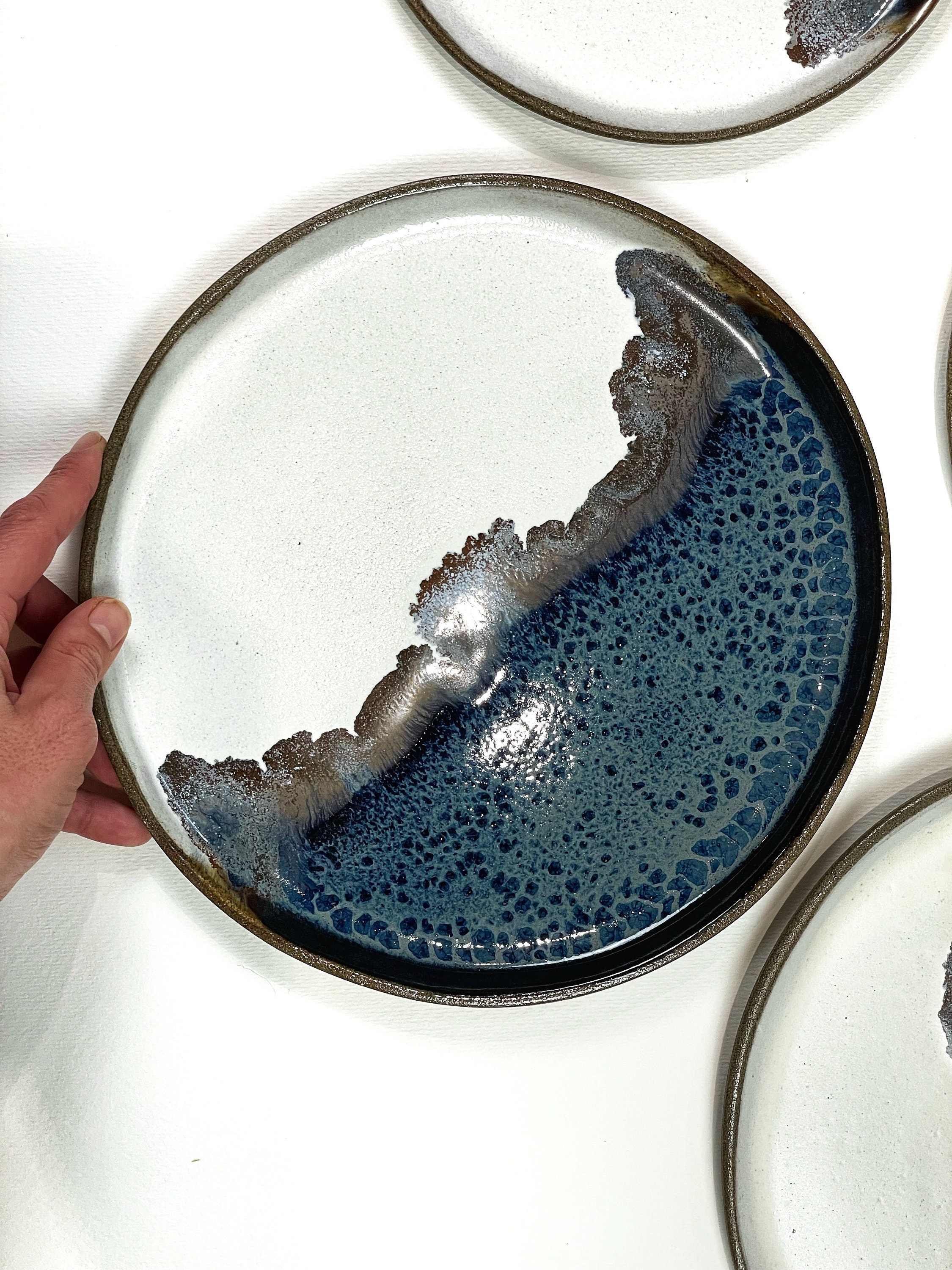 Dark Moana Ceramic Dinner Plate / for Ocean Lovers / the - Etsy