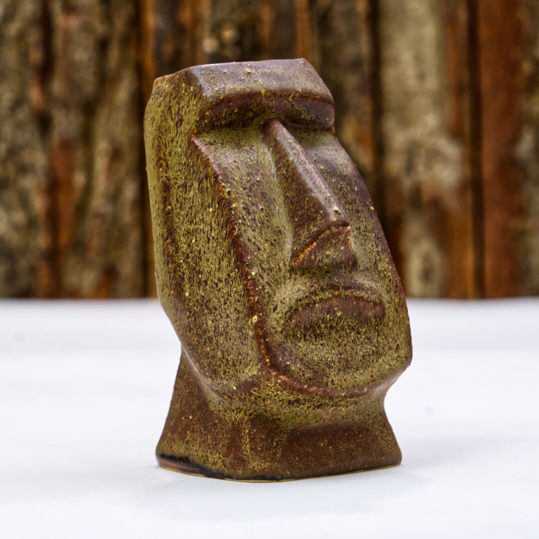 Moai Coal Tiki Mug / Tiki Mug / Unique Handmade Ceramic Mug / Tiki ...