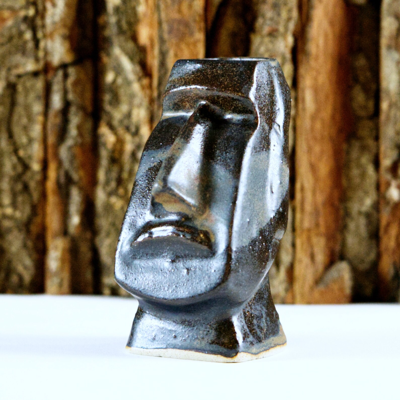 Moai Coal Tiki Mug / Tiki Mug / Unique Handmade Ceramic Mug / - Etsy