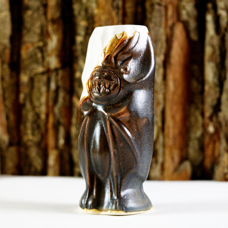 Brown Bat Tiki Mug / Tiki Mug / Unique Handmade Ceramic Mug / - Etsy