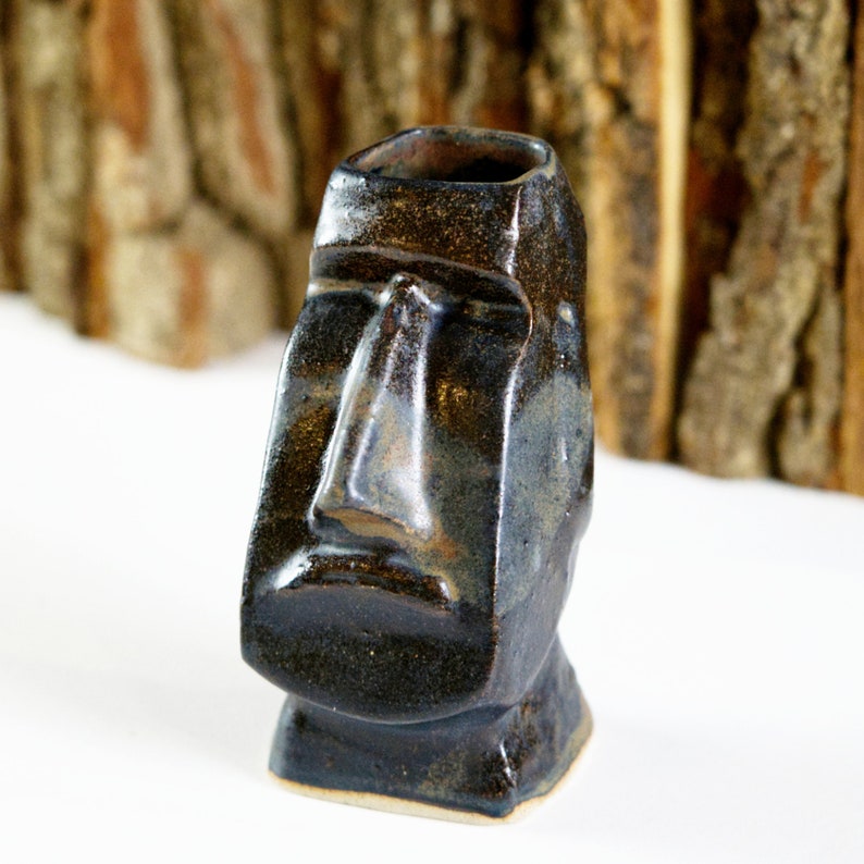 Moai Coal Tiki Mug / Tiki Mug / Unique Handmade Ceramic Mug / - Etsy