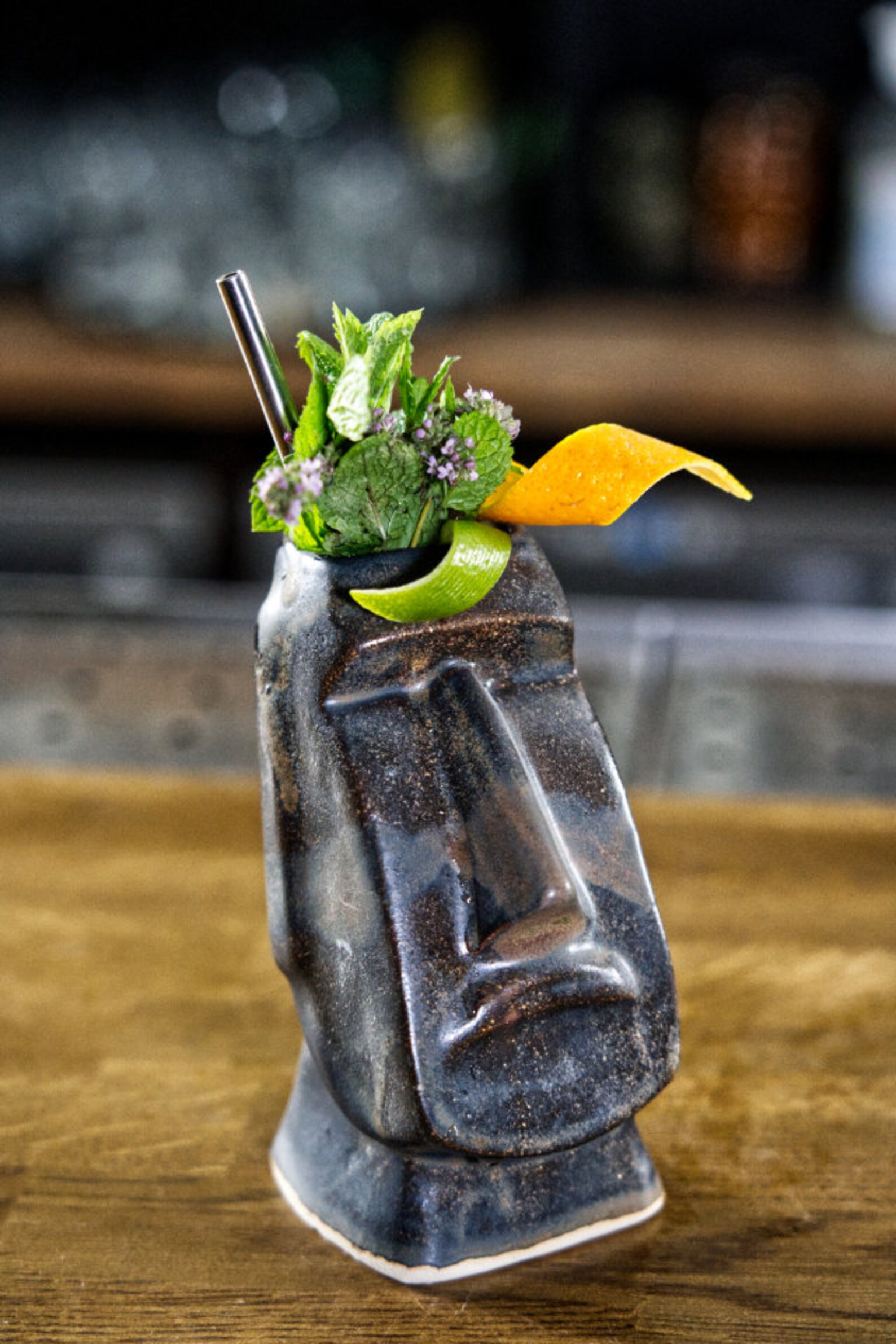 Moai Coal Tiki Mug / Tiki Mug / Unique Handmade Ceramic Mug / - Etsy