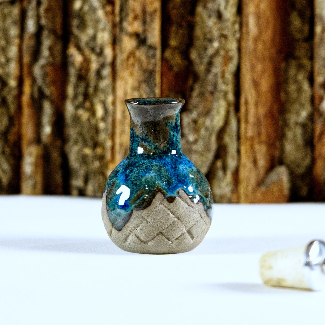 Small Bitters Bottle Blue / Bartender Kit / Tiki Set / Tiki Decor ...