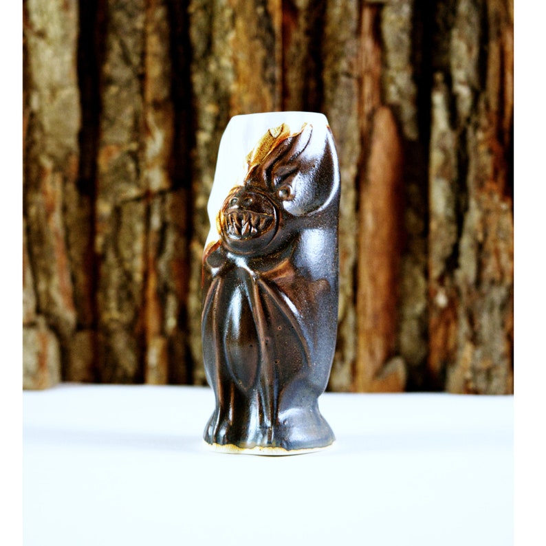 Brown Bat Tiki Mug / Tiki Mug / Unique Handmade Ceramic Mug / - Etsy