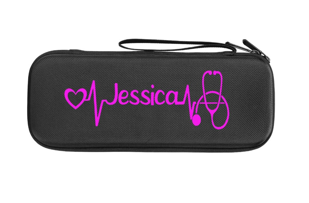 BLACK Personalized Custom Stethoscope Case Gift for Nurses - Etsy