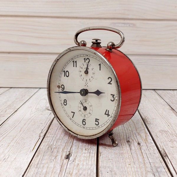 Red Alarm Clock - Etsy