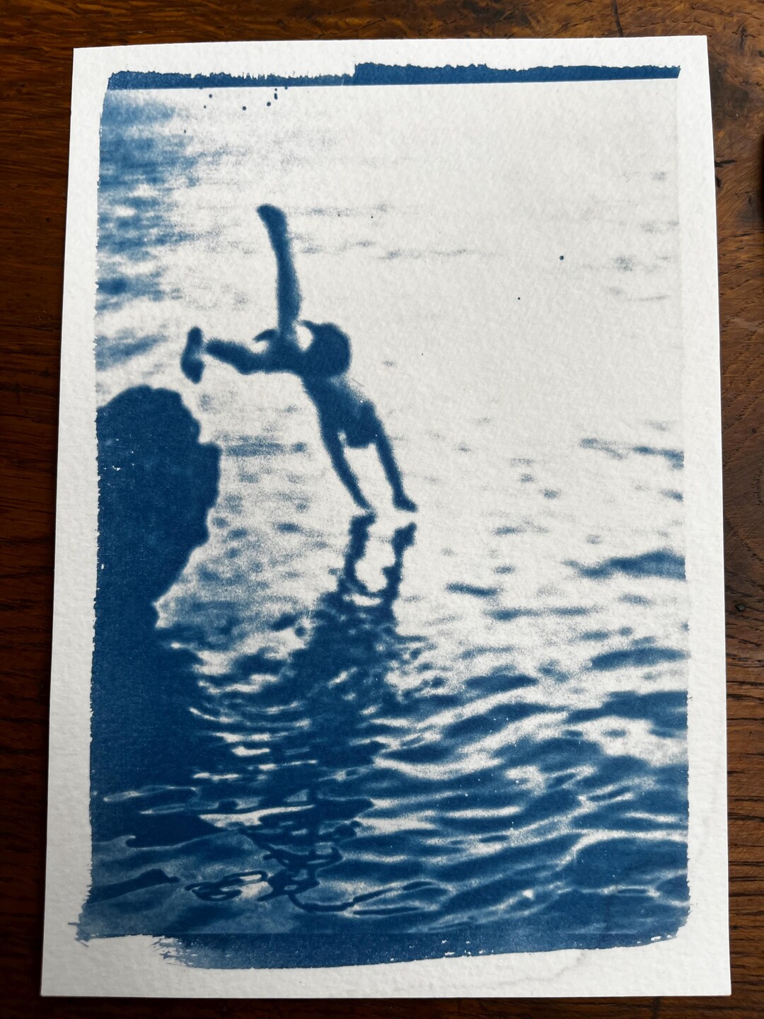 The Edge Original Cyanotype Blue Print - Etsy