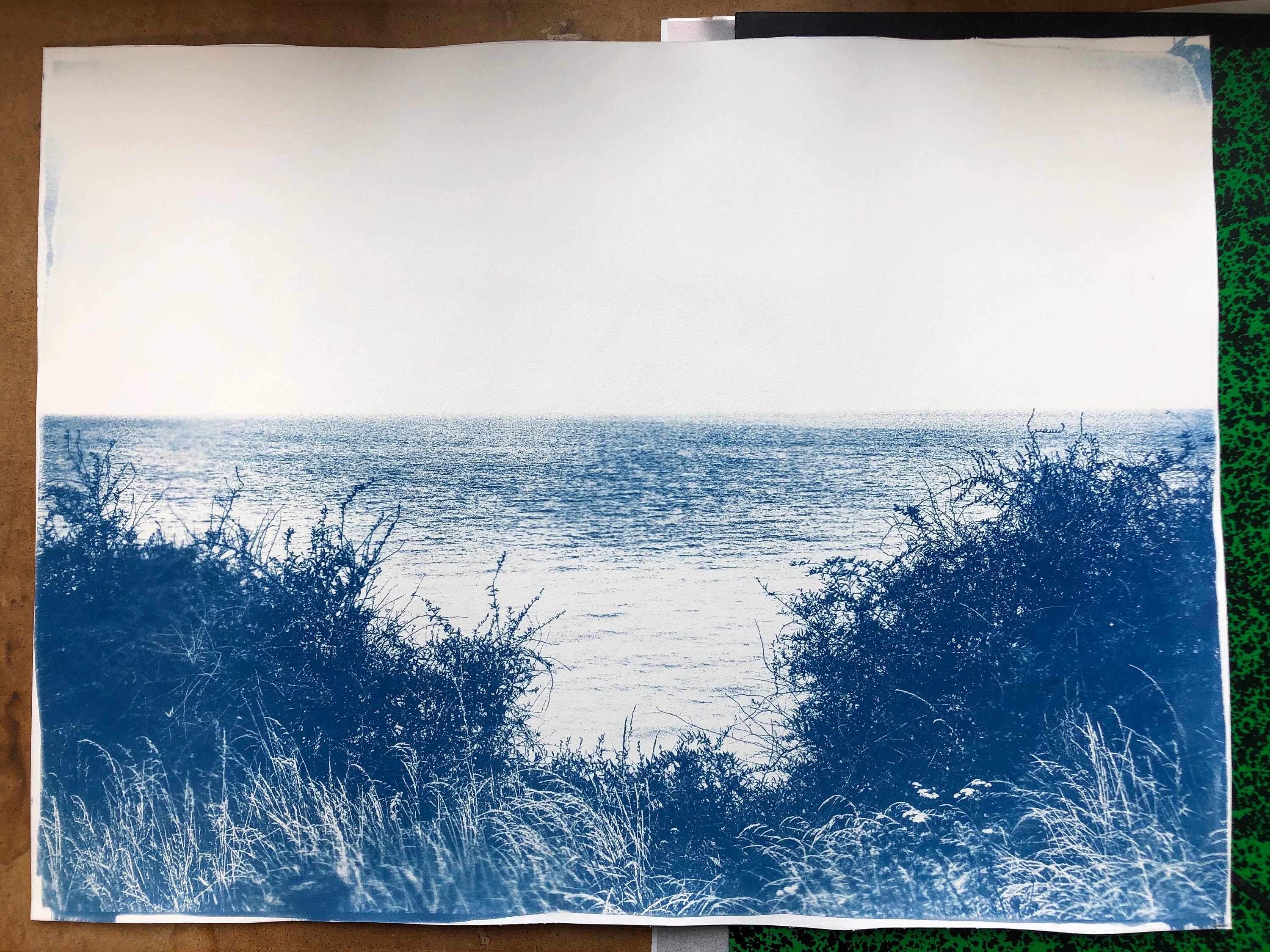 Sea / Marine / Large Format Cyanotype / France - Etsy
