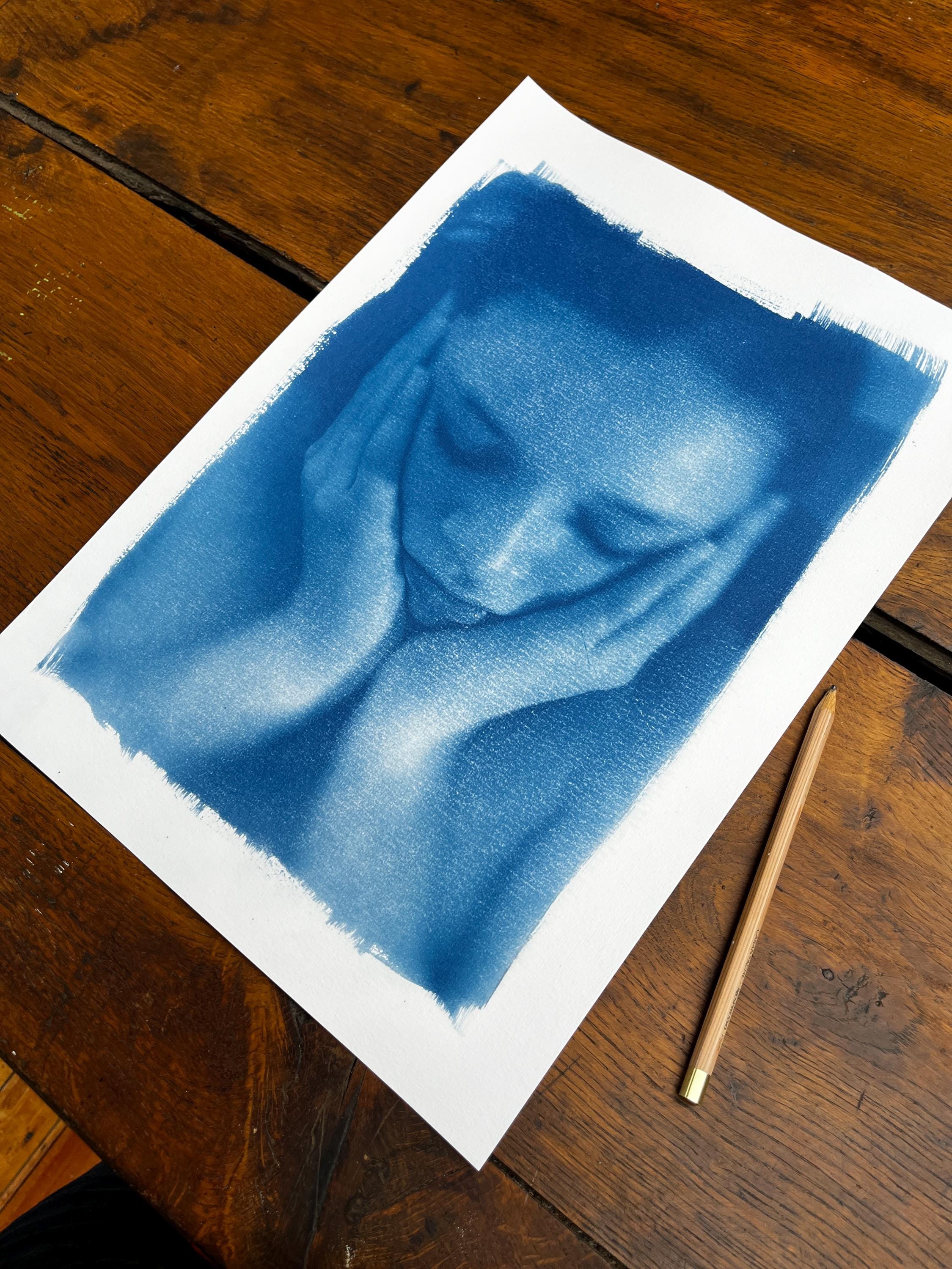 Large Format Cyanotype - Portrait - Etsy
