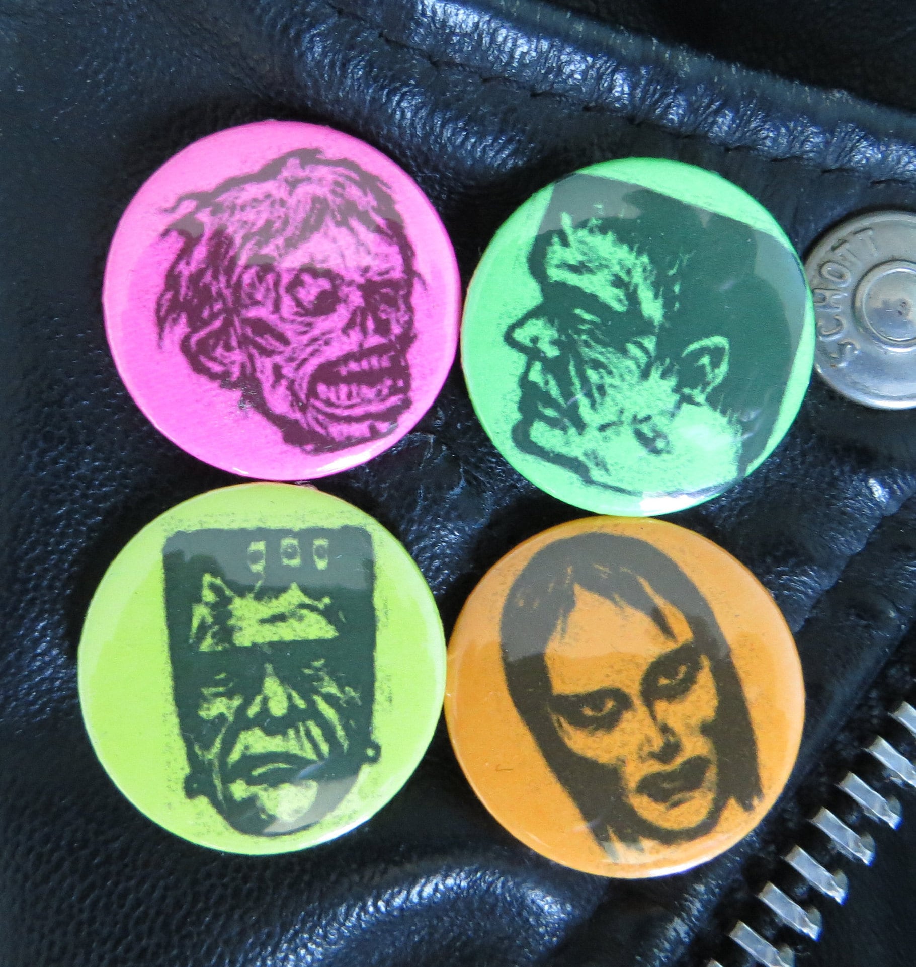 Monster Badge Set : Famous Monsters of Film Land / 60's / Horror ...