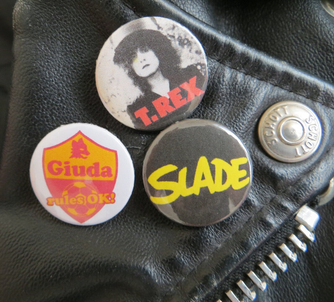 T Rex SLADE Giuda 25 Mm Badges : Glam / Punk / Marc Bolan / TAXI ...