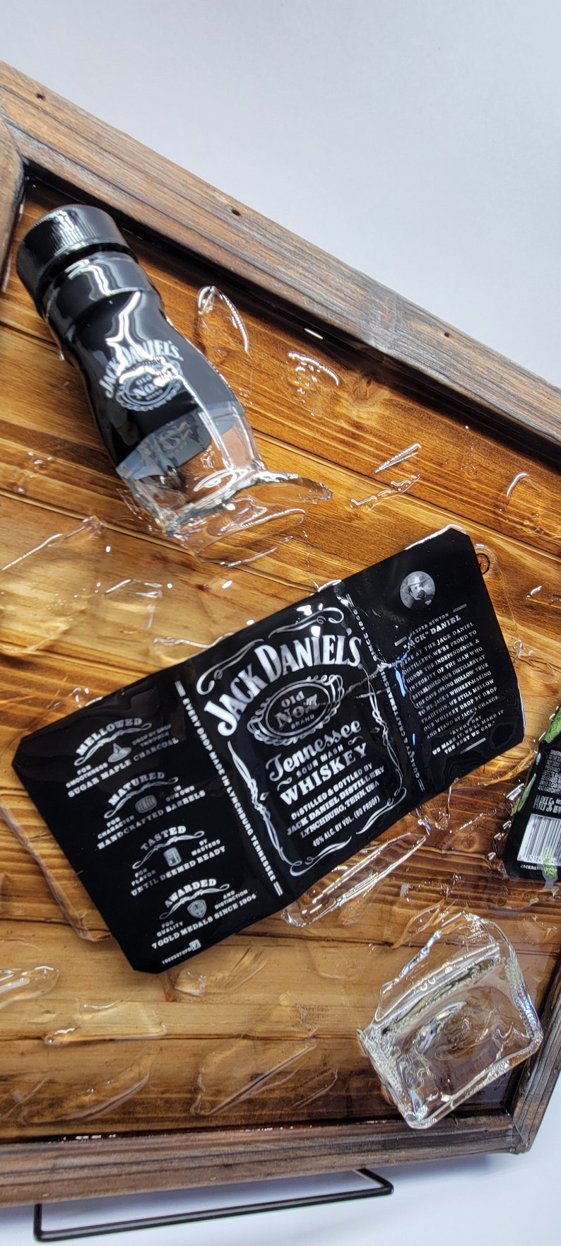 Jack Daniel's Broken Bottle Art - Etsy