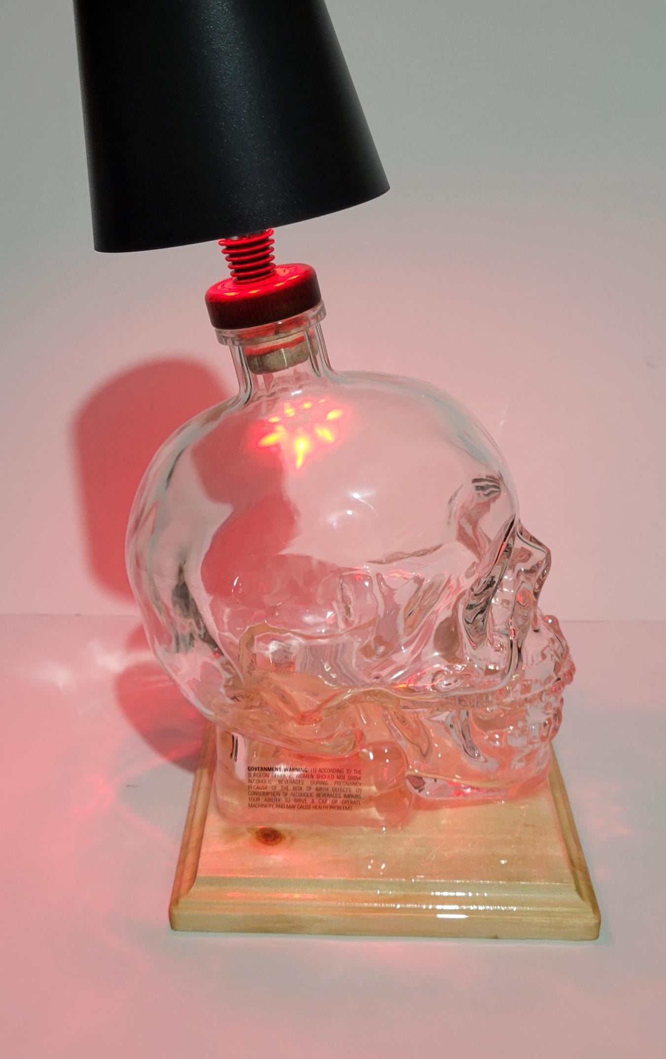 Crystal Skull Vodka Lamp - Etsy