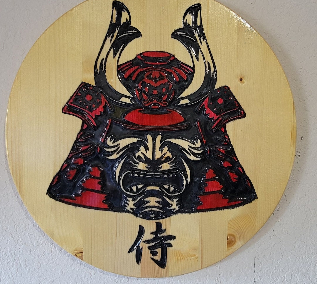 Samurai Skull Carving - Etsy