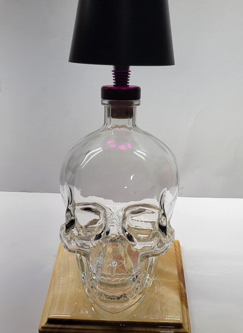 Crystal Skull Vodka Lamp - Etsy