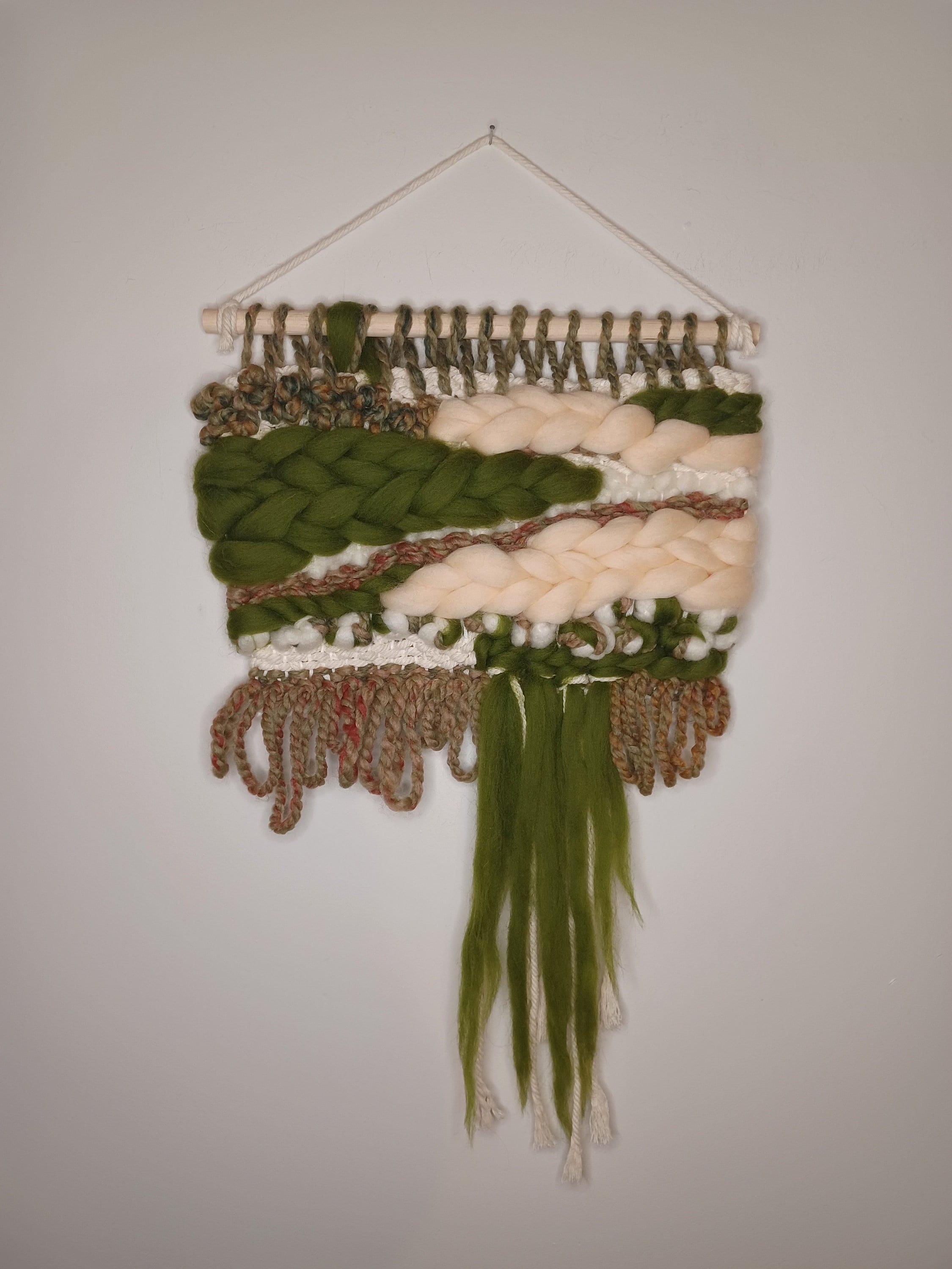 Beachgrass Inspired Woven Wall Art, Small Woven Fiber Art ...