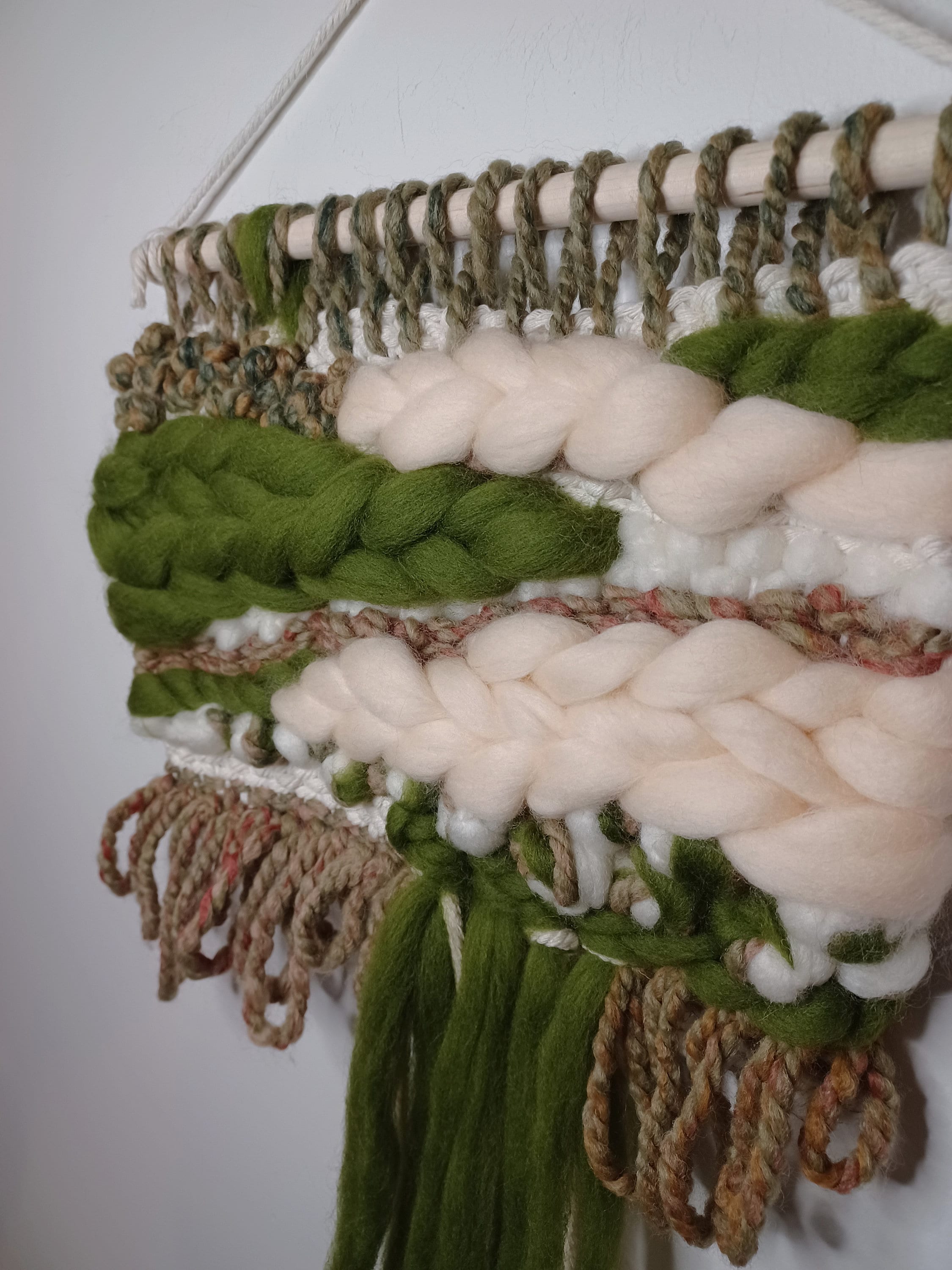 Beachgrass Inspired Woven Wall Art, Small Woven Fiber Art ...
