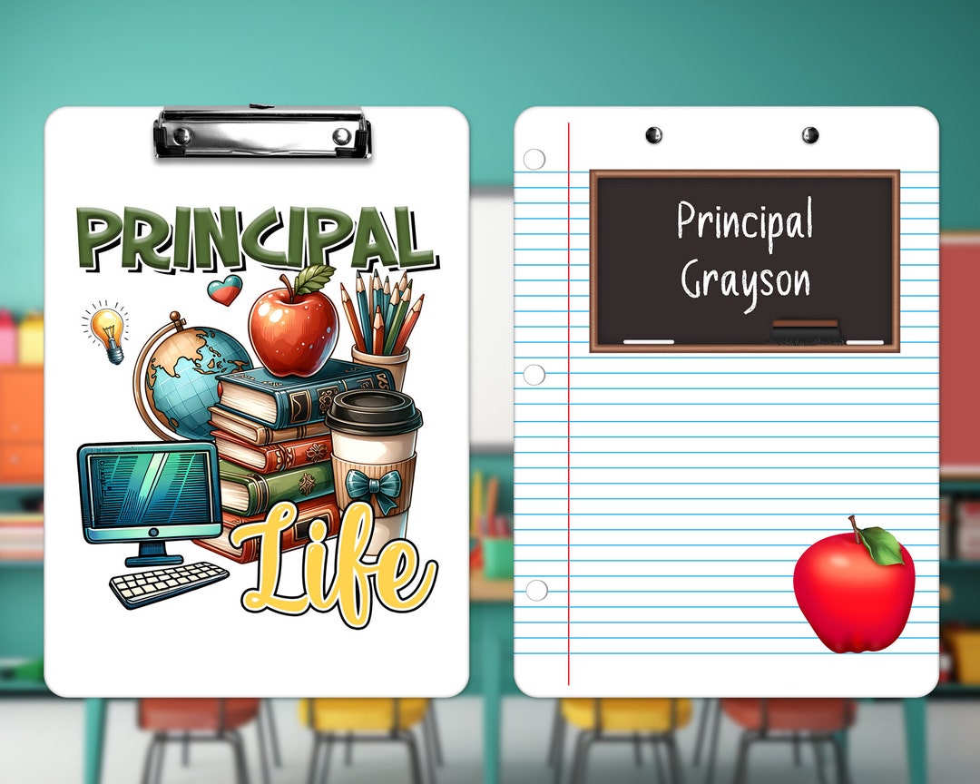 Personalized Two Sided Clipboard - Principal - School - Etsy