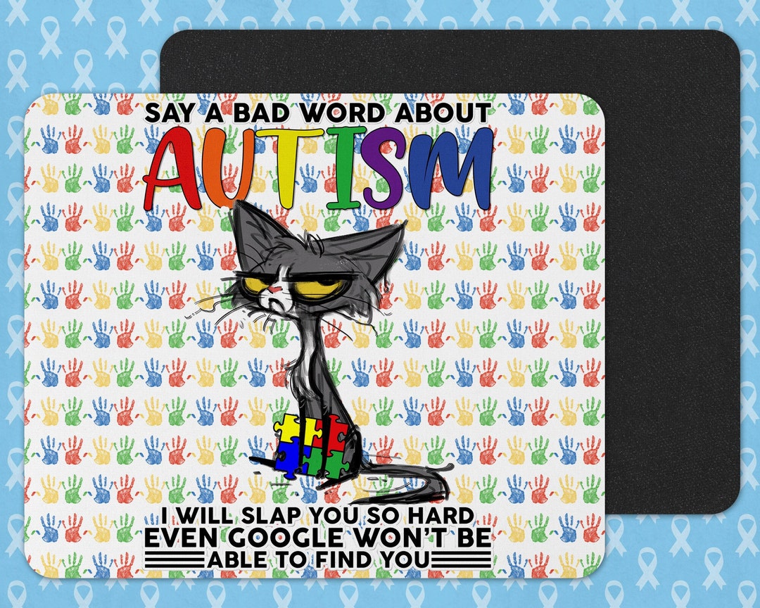 Personalized Colorful Mousepad - Autism - Cat - Google Search - Etsy