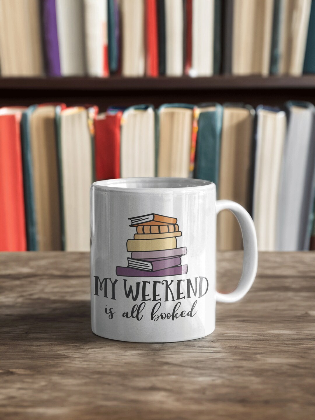 Book Lovers Mug - Reading - Love to Read Mug - All Booked up -cute ...