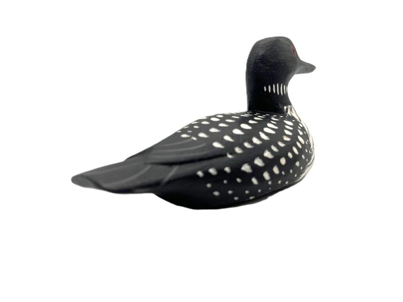 Loon - Painted Wooden Carving - Etsy