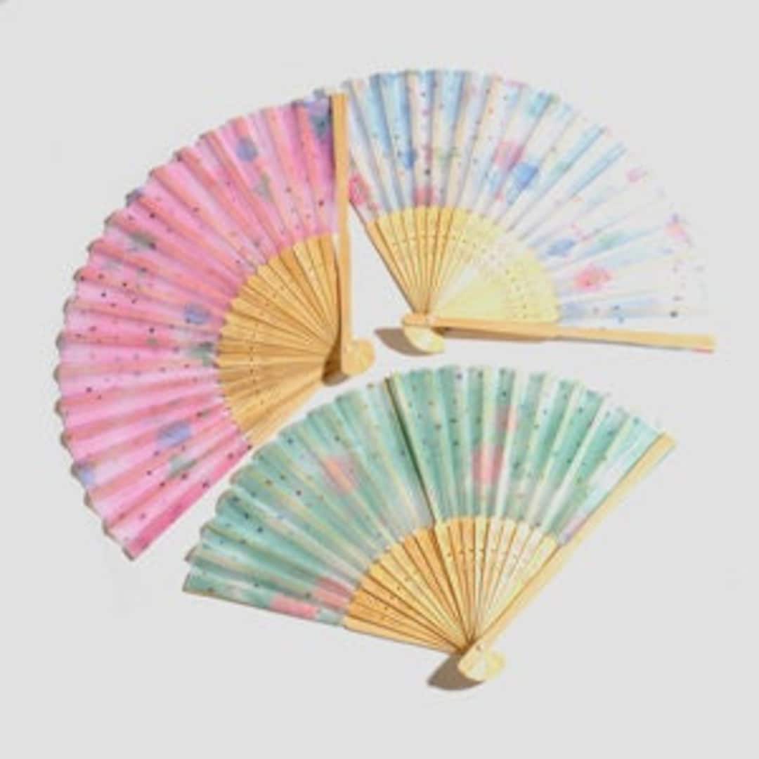 Japanese Style Painted Fan - Etsy