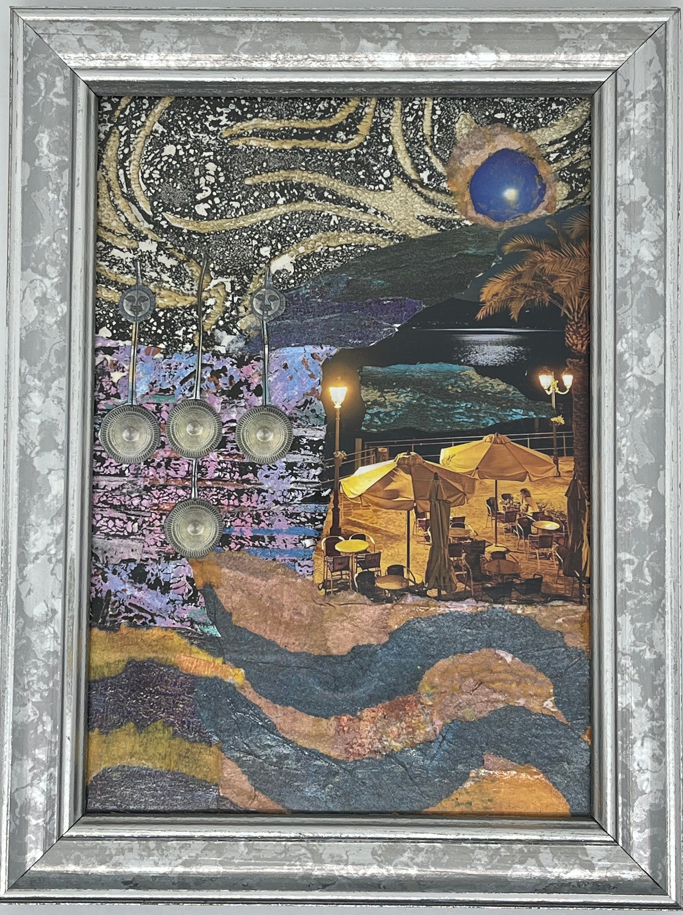 Mixed Media Art Abstract Handmade Paper and Photo Collages - Riva Di ...