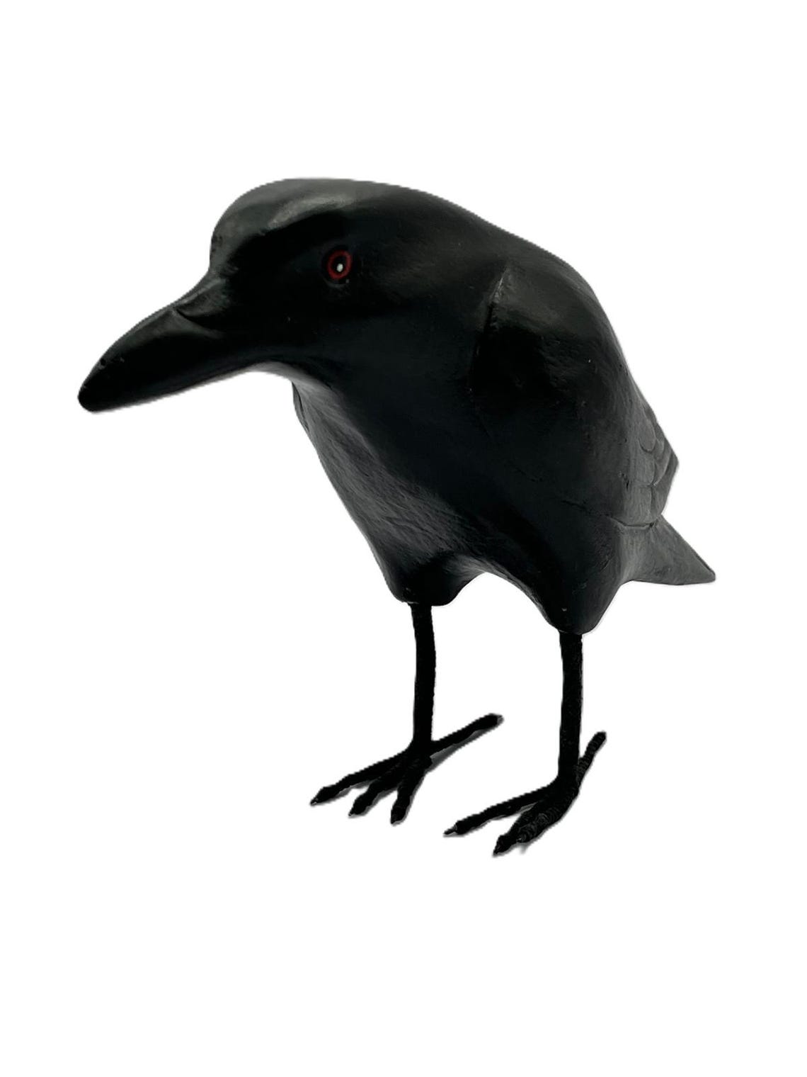 Crow Wood Carving - 20cm. - Etsy