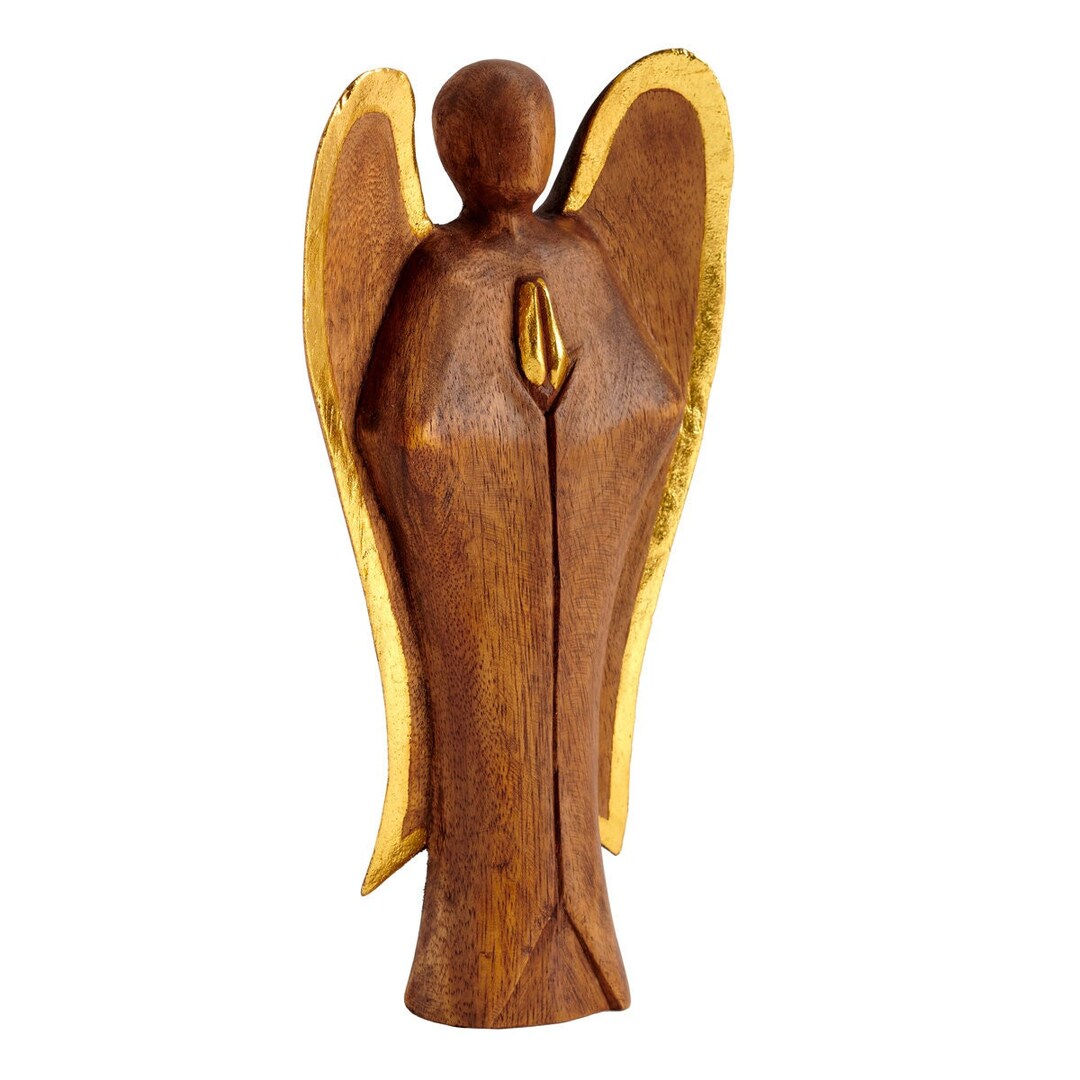 Angel - Natural Wood Figure - Etsy