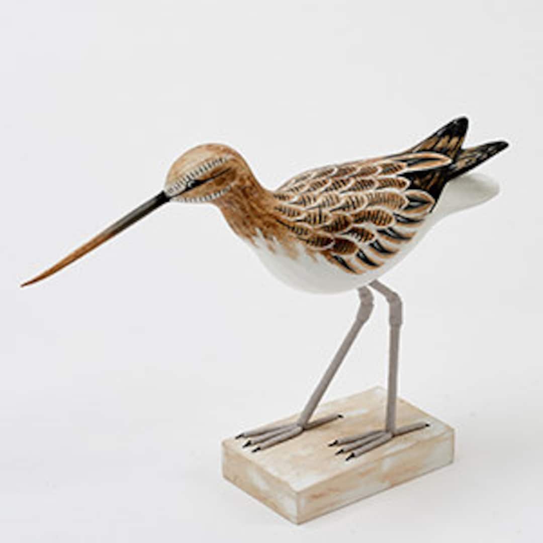 Painted Sandpiper Wood Carving - Etsy