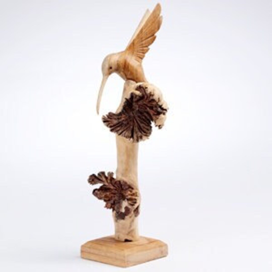Hummingbird - Wooden Figurine on a Stand - Etsy
