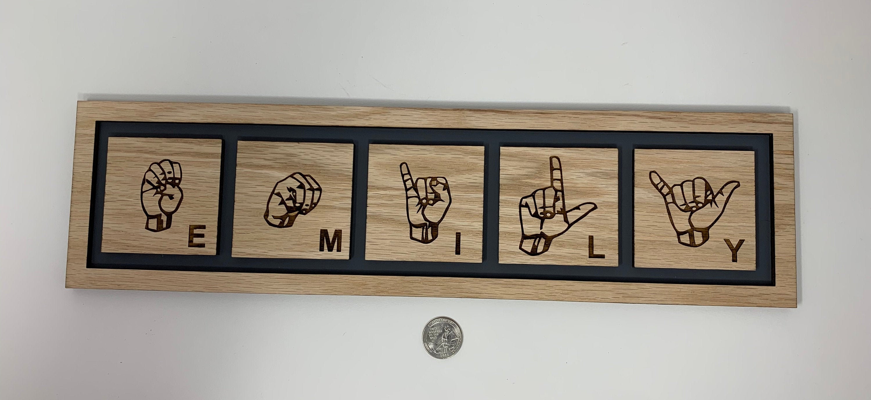 Sign Language Word Sign - Etsy