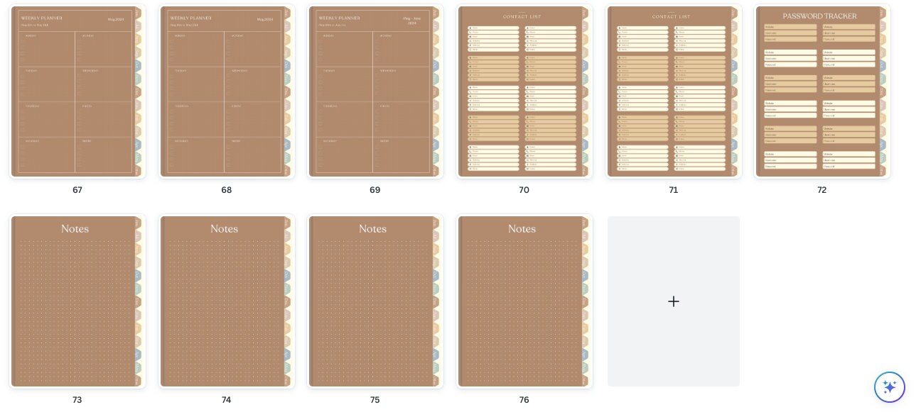 Simple Digital Planner 2023-2024 - Etsy