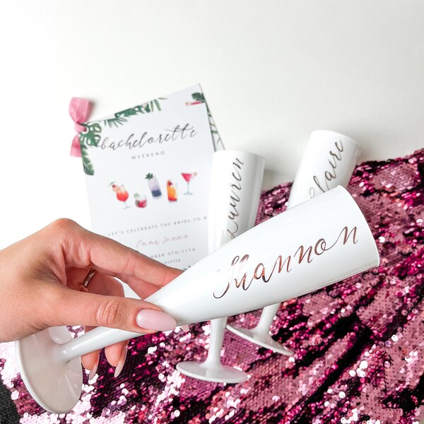 Personalised Champagne Flutes - Etsy UK