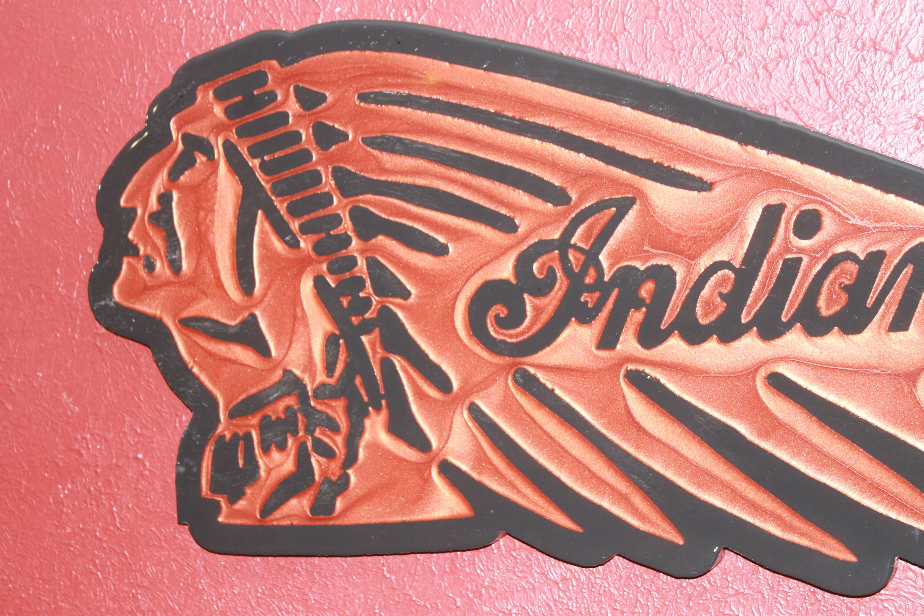 Indian Motorcycle Matching Wood Signs. Inlayed With Copper - Etsy