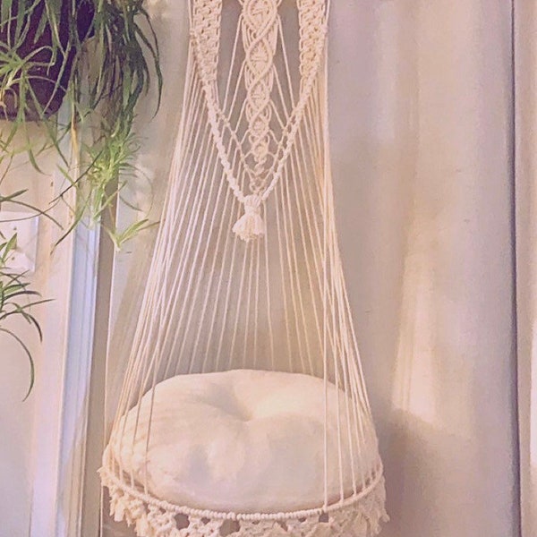 Macrame Cat Bed - Etsy