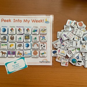 Printable Weekly Visual Schedule - Etsy Canada