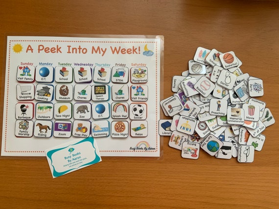 Printable Weekly Visual Schedule - Etsy Canada